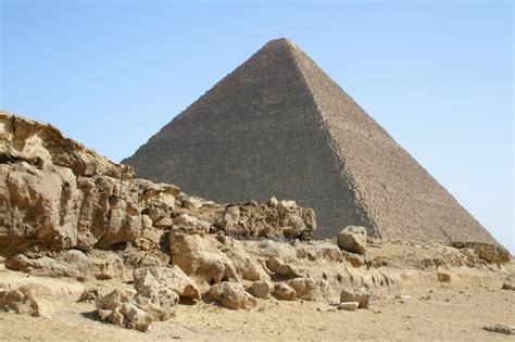 Pyramid Of Cheops Giza Pyramids Egypt
