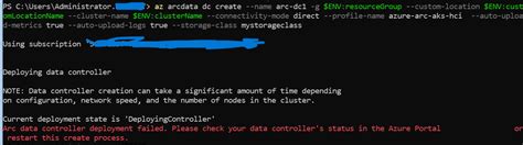 Error Deploying Azure Arc Data Controller Via Cli In Direct Mode Microsoft Qanda
