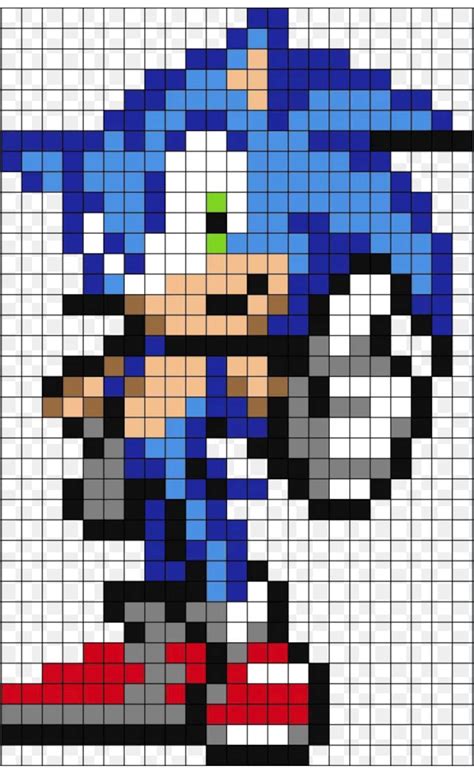 Sonic The Hedgehog Pixel Art Etsy