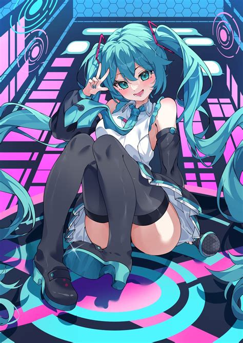 Hatsune Miku Vocaloid Drawn By Hua Huahua Danbooru
