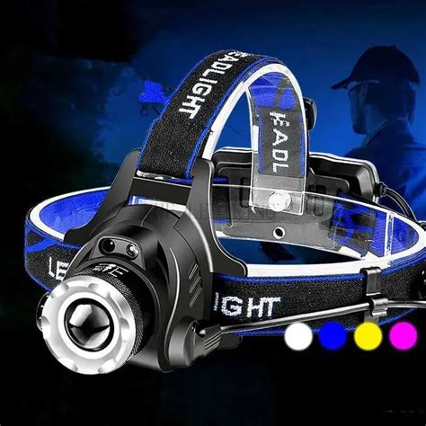 Zoom Sensor Headlight 18650 Rechargeable Fishing Light T6 L2 V6 High