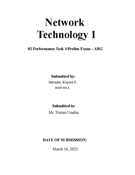 nt1 salvador kaycee 02 performance task 1 prelim exam arg network
