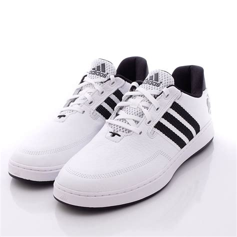 Adidas 愛迪達童鞋 皮質慢跑鞋款成人男段 白｜媽咪愛