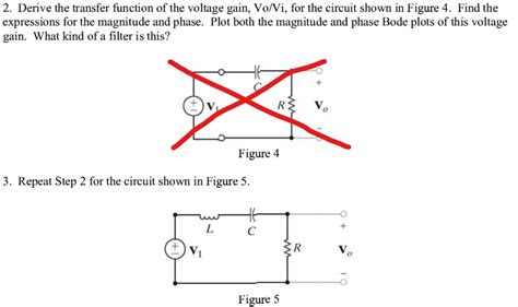 Solved 2 Derive The Transfer Function Of The Voltage Gain