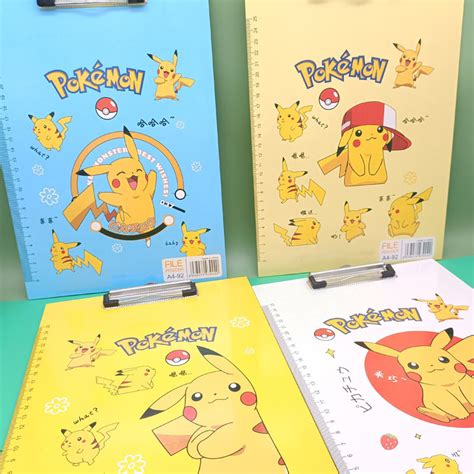 Pikachu Folder Plate Holder Personalized Creative Fixed A4 Pad Cartoon