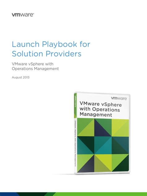 PDF VMware VSphere With Operations Management Launch Playbook Pdf DOKUMEN TIPS