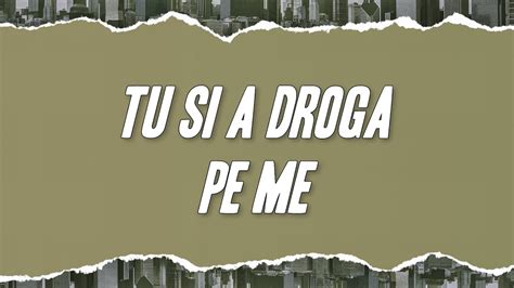Lele Blade Tu Si A Droga Pe Me Ft Mv Killa Testo Lyrics Youtube