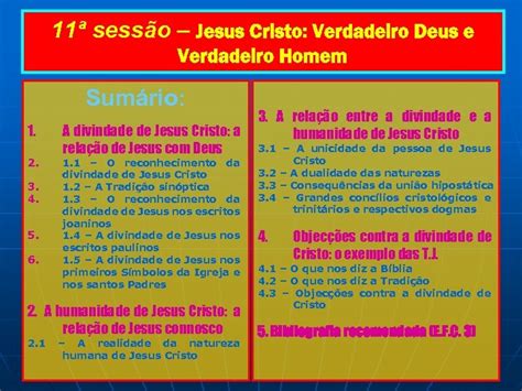 11 Jesus Cristo Verdadeiro Deus E Verdadeiro