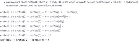 Arctan Formula