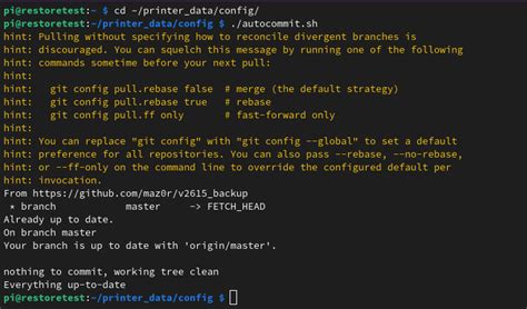 Backing up printer configuration files to GitHub | Voron Documentation
