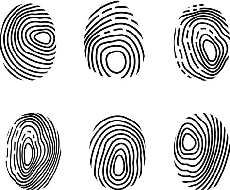 Vector Illustration Of Biometric Fingerprint Authorization Technology