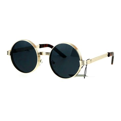 Sa106 Steampunk Thick Metal Round Circle Lens Vintage Victorian
