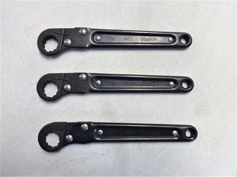 Lot Of 9 Proto Flare Nut Ratchet Wrench 7 8 J3828 9 16 J3818 And 11