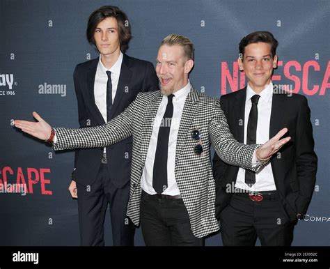 L R Dylan Brosnan Sean Brosnan And Paris Brosnan Arrives At The No Escape Los Angeles