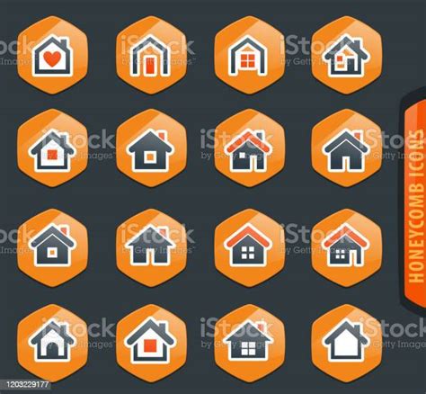房屋圖示集向量圖形及更多一組物體圖片 一組物體 不動產 互聯網 Istock