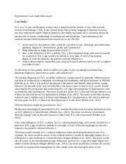 Hypertension Case Study Med Docx Hypertension Case Study Med Surg II