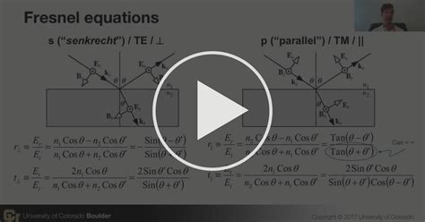 Fresnel Coefficients Maxwells Equations Coursera