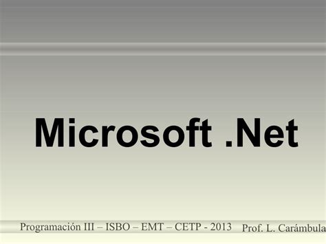 Pdf De Programación Microsoft Net