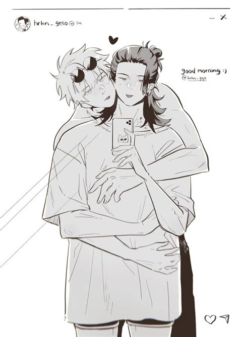 boyfriend tshirt satosugu 五夏 by rizurin Ícone de gato Casais