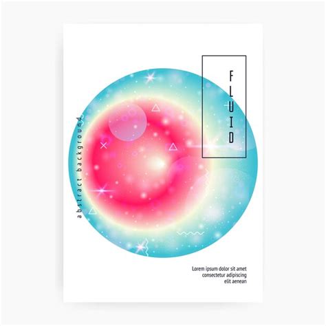 Premium Vector Fluid Shape With Dynamic Elements