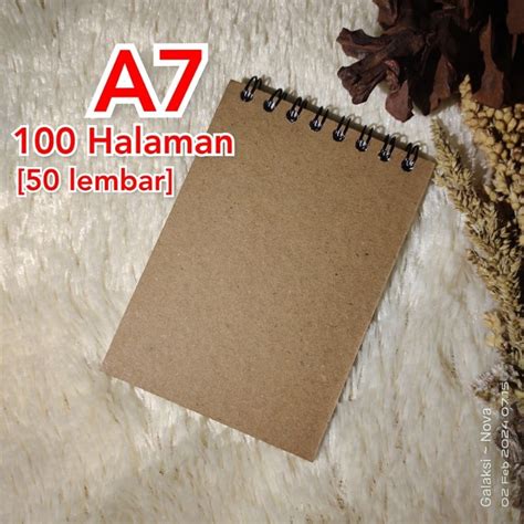 Jual Buku Sketsa Kraft Sketchbook Polos Mini Notebook Vintage Aesthetic Notebook Cover