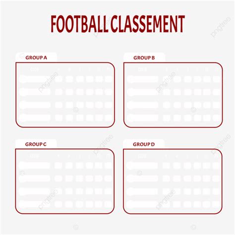 Template Design Of Football Class Chart Vector Design Templates