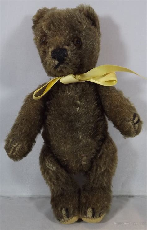 Antiques Atlas Vintage 7 Dark Mohair Teddy Bear Possibly Steiff