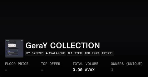 Geray Collection Collection Opensea