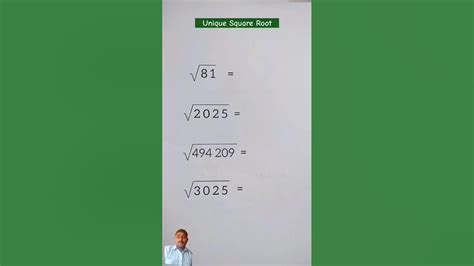 You Know This Trick Squareroot Mathstricks Rootsolvingtricks