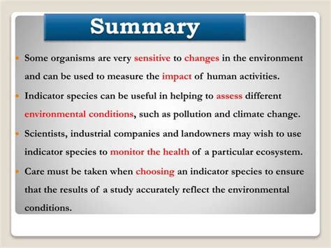 Ecological Indicator Bio Indicator Ppt