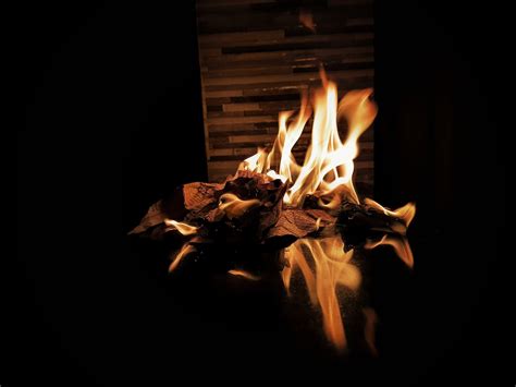 Fire Reflection Dark Free Photo On Pixabay Pixabay