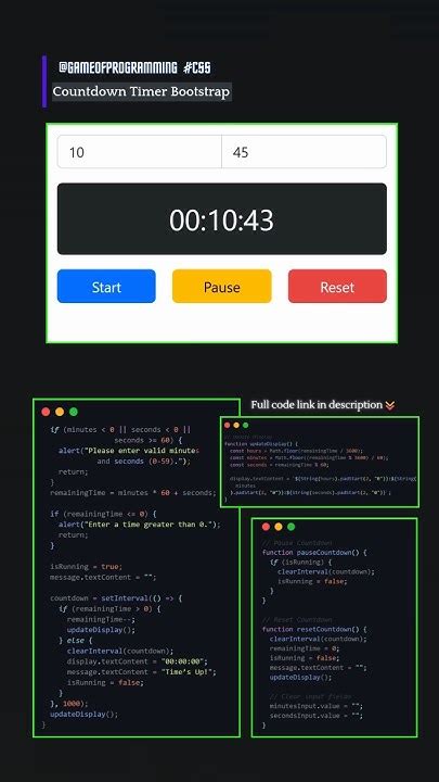 Countdown Timer Bootstrap 👾👨‍💻 Webdesign Coding Webdevelopment Frontend Music Bootstrap