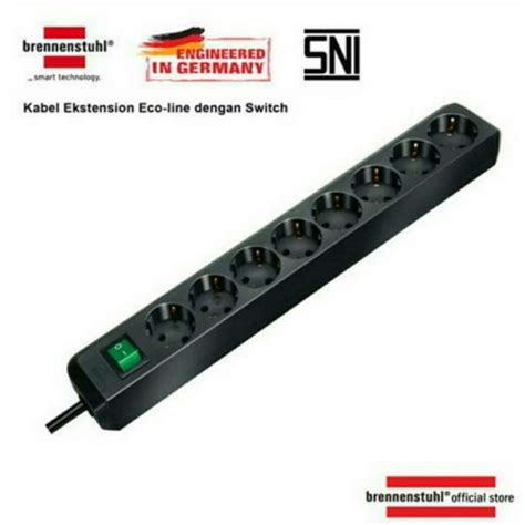 Promo Stop Kontak 8 Lubang Switch Brennensthul Terminal Colokan