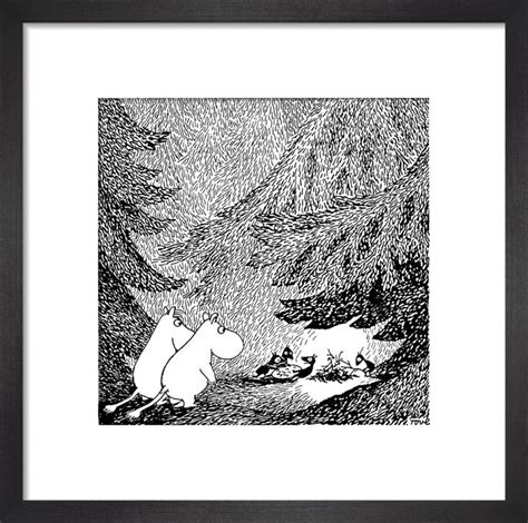Moomins In The Forest By Tove Jansson Art Print From King And Mcgaw