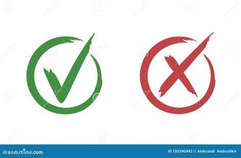 One Check Mark Ball Pyramid X Marks Positive Vs Negative Answer Royalty