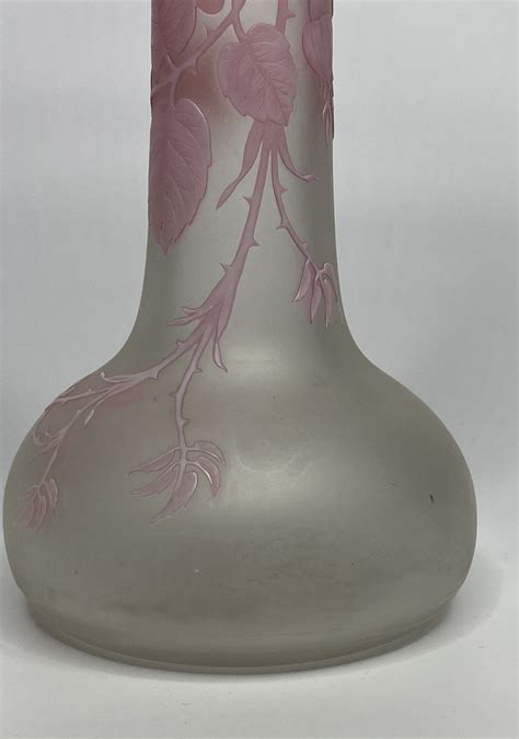 Thomas Webb And Sons Cameo Glass Vase C 1880