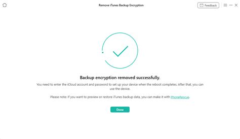 Guía de AnyUnlock Eliminar el cifrado del respaldo de iTunes