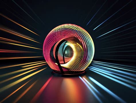 Explore AI Generated Art That Bends Light Color Blending Quantum Wave Tracing V Ray Tracing