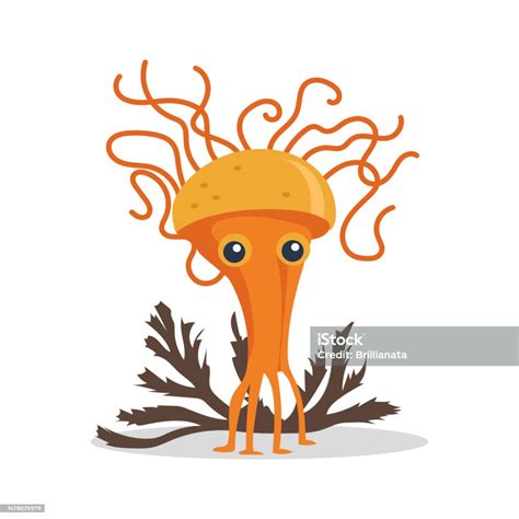 Cute Mushroom Cartoon Fungus Cordyceps Mushroom Spread Concept向量圖形及更多人體