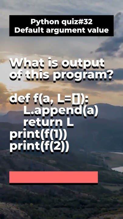 Python Default Argument Value Youtube