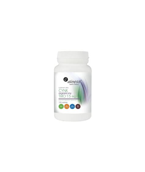 Cynk Organiczny TRIO Mg Aliness Tabletek