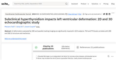 Subclinical Hyperthyroidism Impacts Left Ventricular Deformation 2d And 3d Echocardiographic