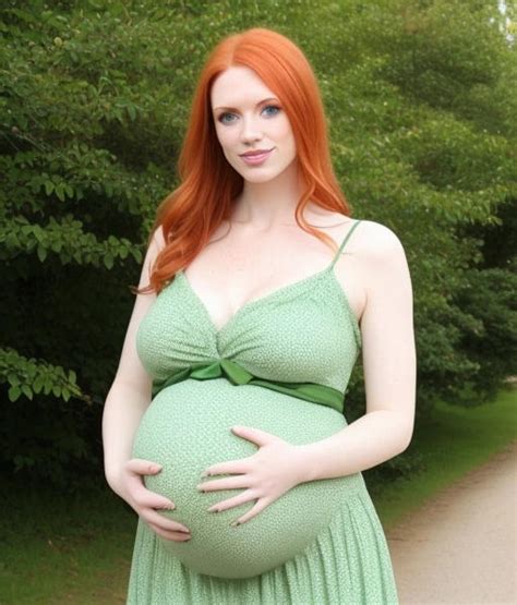 36yo 34w Pregnant Green Dress By Sebmeister On Deviantart