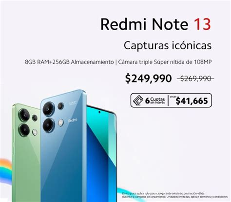 Celulares Xiaomi Redmi Note 13 Tienda Oficial Xiaomi Chile