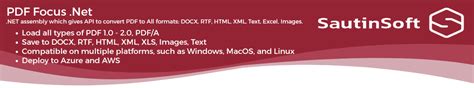 Github Sautinsoft Sautinsoft Pdffocus Examples Pdf Focus Net Is Designed To Help You In