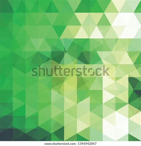 Abstract Green Mosaic Background Triangle Geometric Stock Vector Royalty Free 1396942847