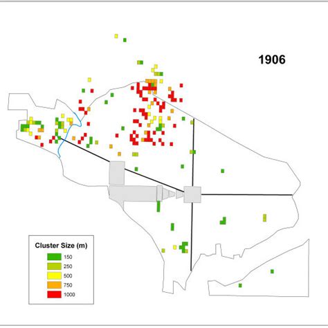 An Example Of The Original Map Containing Typhoid Cases This Scanned