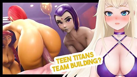 😳 Thicc Teen Titans Starfire X Raven Hot Threesome Horny Vtuber