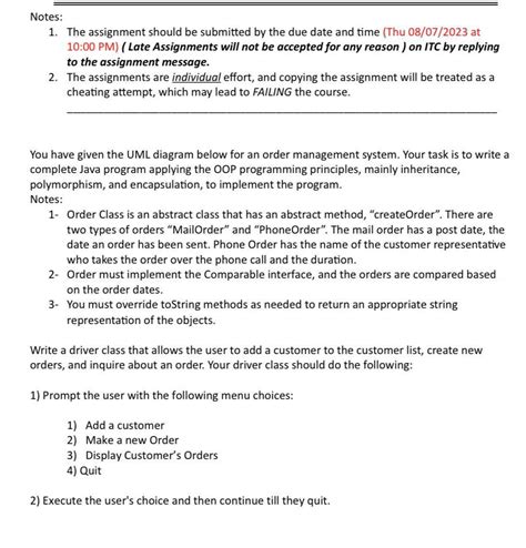 Solved 1 The Assignment Should Be Submitted By The Due Date