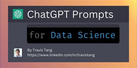 ChatGPT Data Science Prompts: A repository of 60 useful data science prompts for ChatGPT : r ...